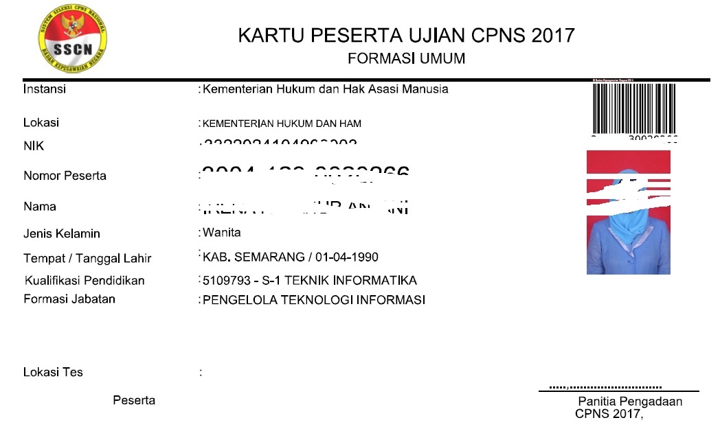 Cara Cetak Kartu Pendaftaran dan Kartu Ujian CPNS Untuk SMA Cara Cetak Kartu Pendaftaran dan Kartu Ujian CPNS Untuk SMA